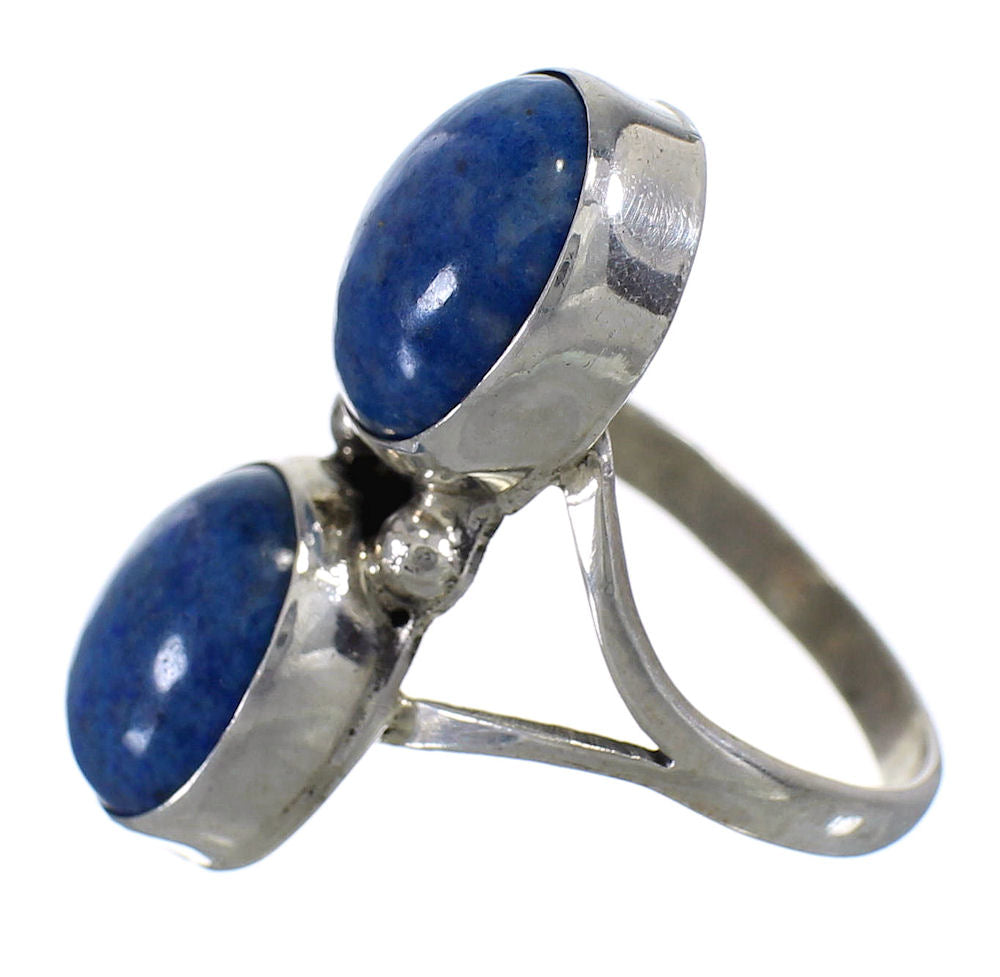 Navajo Sterling Silver Denim Lapis Ring Size 7-1/4 AX76387 – SilverTribe