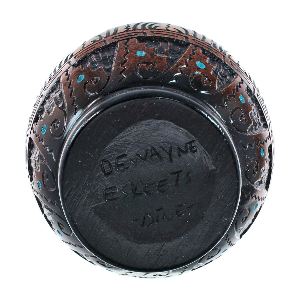 Navajo Indian Hand Crafted Pot By Artist Dewayne Eskeets SN20013 ...