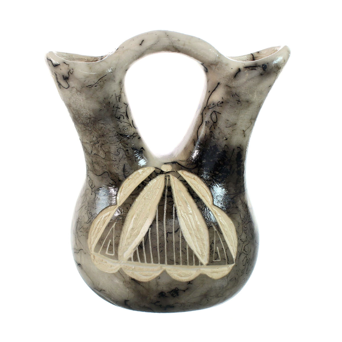 Navajo Kokopelli Horse Hair Wedding Vase By Artist Tom Vail SN20043 ...