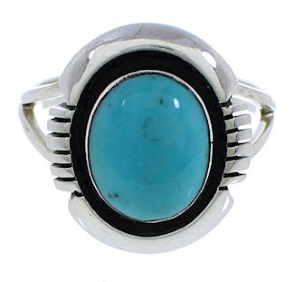 Silver Turquoise Southwest Ring Size 5-1/4 YX87698 – SilverTribe