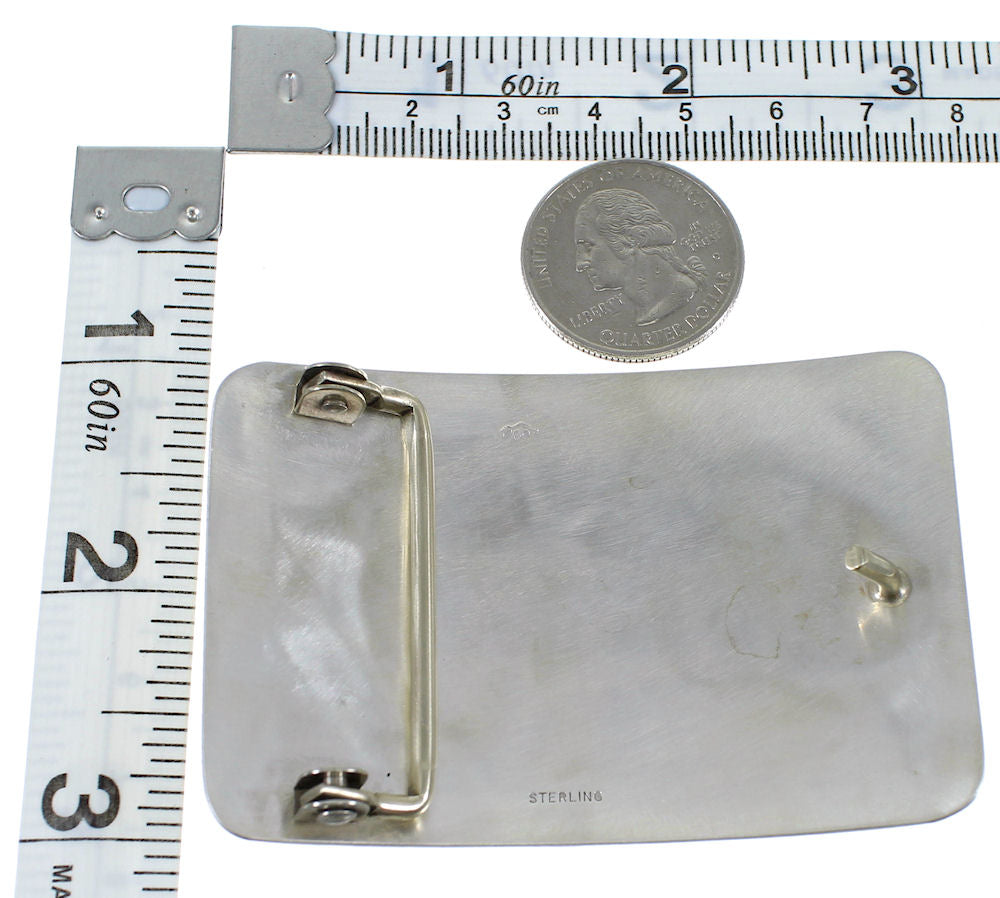 Native American George Phillips Silver Ram Belt Buckle EX50316 ...