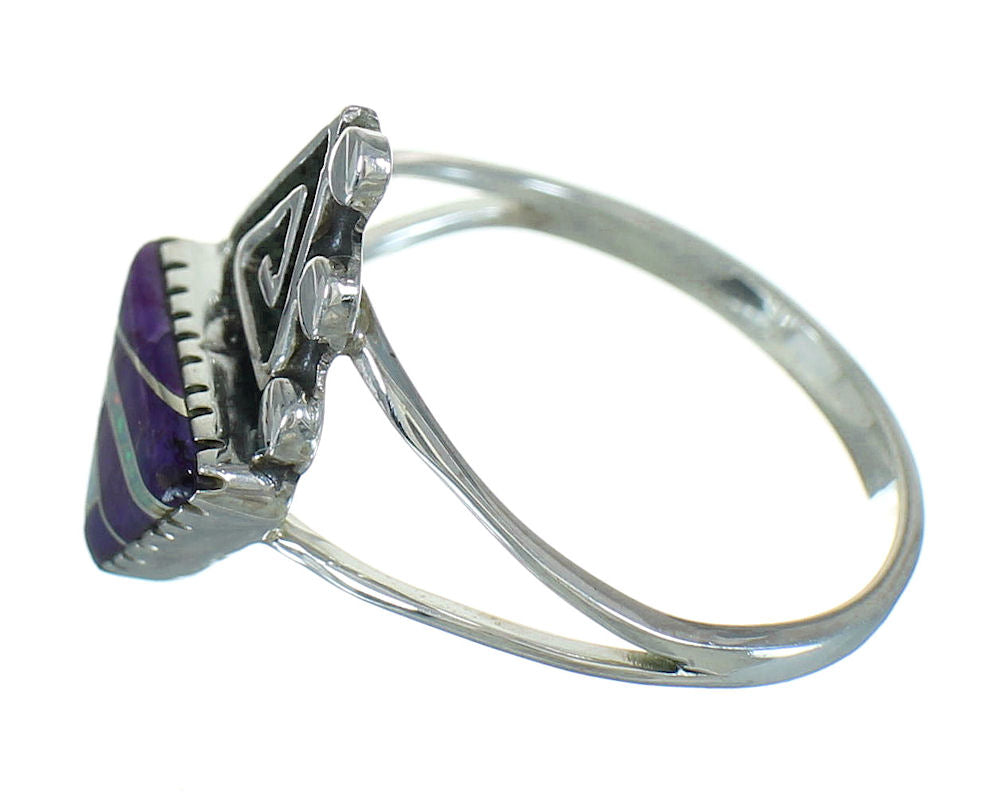 Magenta Turquoise Opal Water Wave Sterling Silver Southwest Ring Size ...