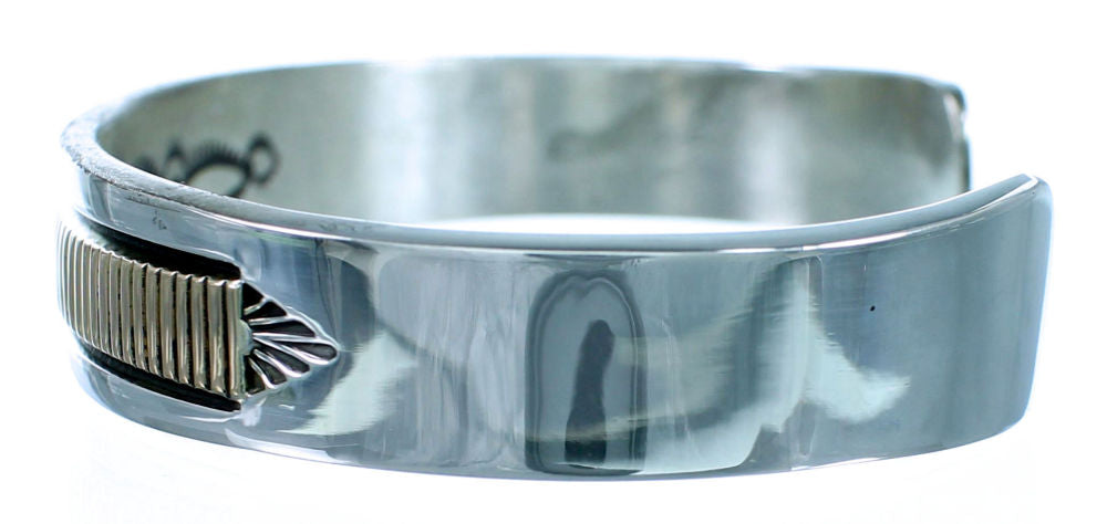 14 Karat Gold And Sterling Silver Navajo Cuff Bracelet SX112528 ...