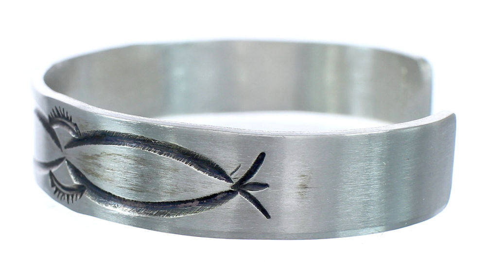 Sterling Silver Native American Navajo Cuff Bracelet KX121349 – SilverTribe