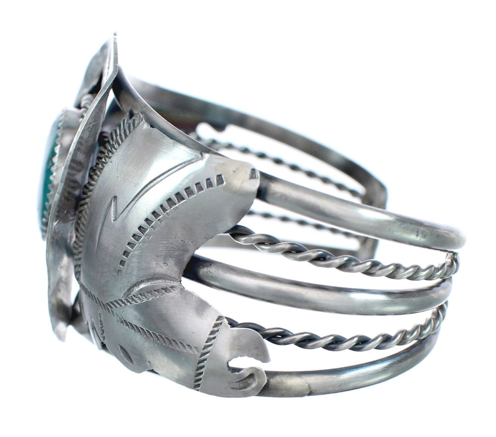 Authentic Sterling Silver Navajo Horse Turquoise Cuff Bracelet AX12385 ...