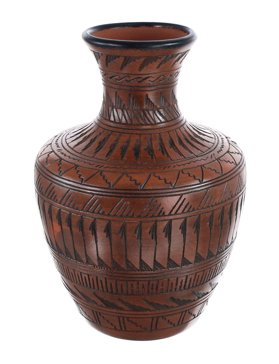 Hand Crafted Bear Navajo Vase JX125876 – SilverTribe