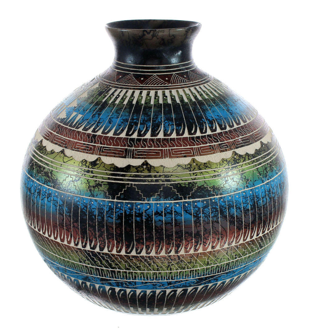 Native American Navajo Bear Hand Crafted Pottery JX125927 – SilverTribe