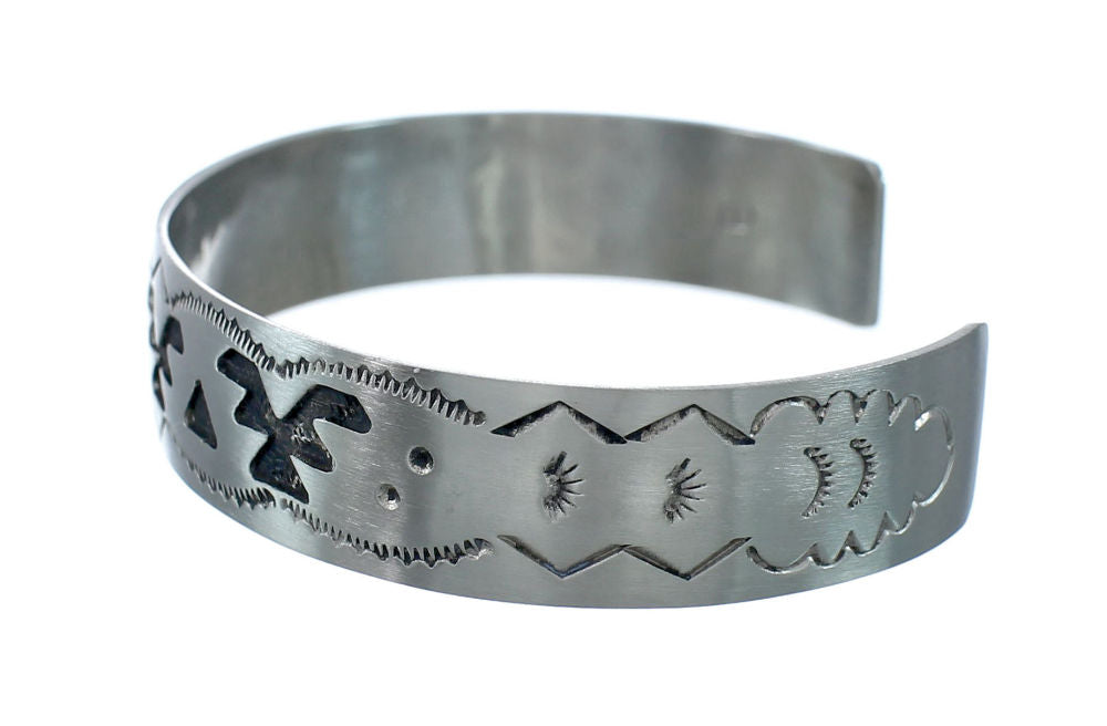 Native American Navajo Sterling Silver Thunderbird Cuff Bracelet JX130 ...