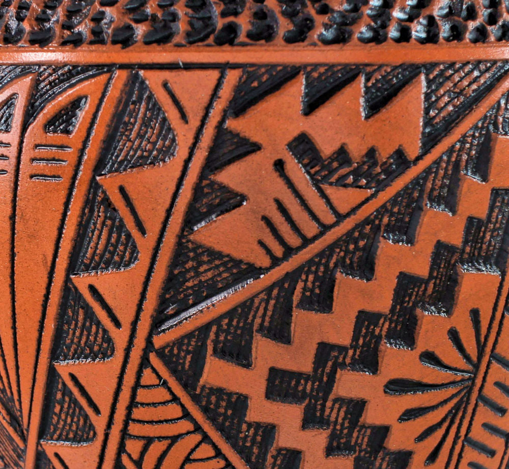 Bear Hand Crafted Navajo Pottery By Artist T.Tom And L.Sam AX129331 ...