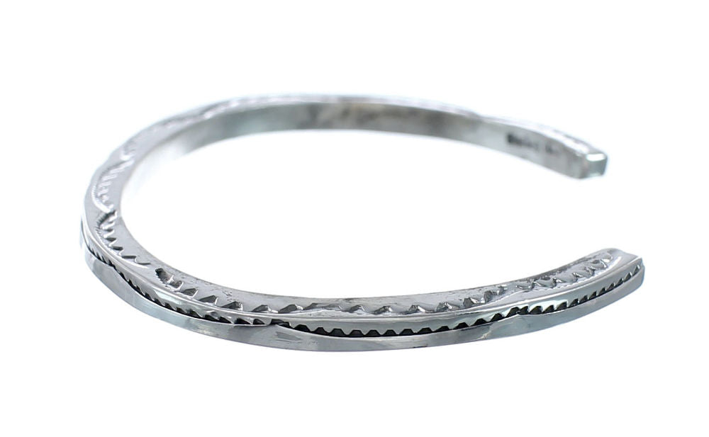 Genuine Sterling Silver Navajo Cuff Bracelet AX129757 – SilverTribe