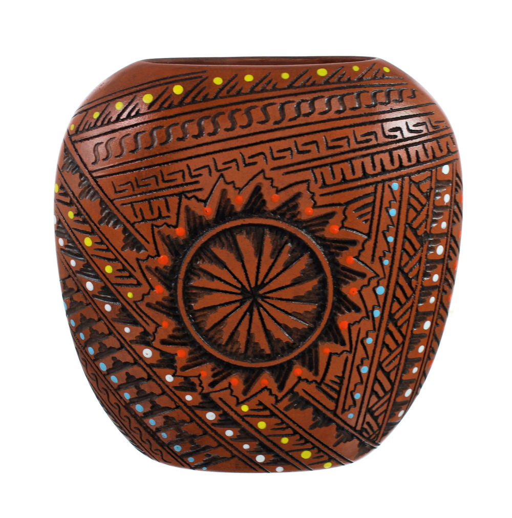 Hand Crafted Navajo Pot By Artist Shelly Watchman JX130406 – SilverTribe