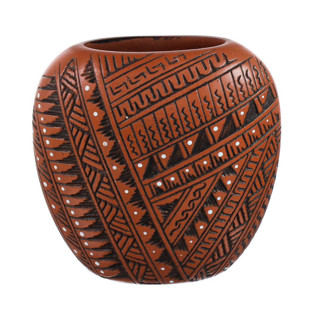 Hand Crafted Navajo Pot By Artist Shelly Watchman JX130410 – SilverTribe