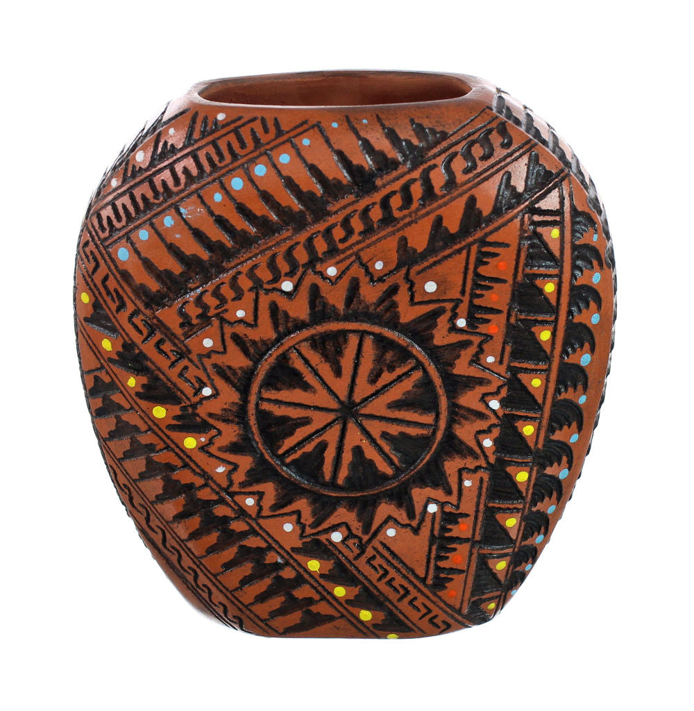Hand Crafted Navajo Pot By Artist Shelly Watchman JX130414 – SilverTribe