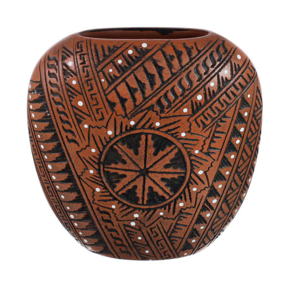 Hand Crafted Navajo Pot By Artist Shelly Watchman JX130400 – SilverTribe