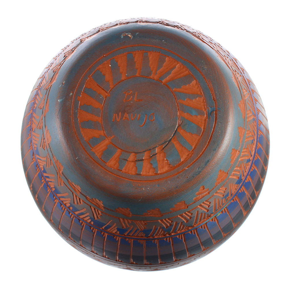 Native American Navajo Hand Crafted Pottery JX130440 – SilverTribe