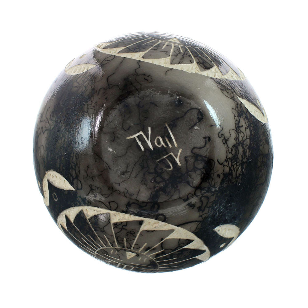 Native American Navajo Horse Hair Sun Pottery JX130476 – SilverTribe