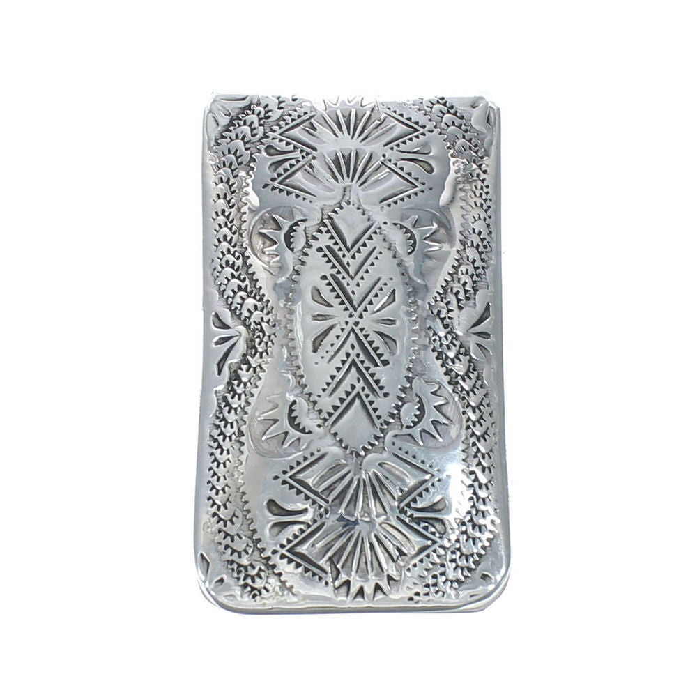 Native American Navajo Sterling Silver Money Clip JX130752 – SilverTribe